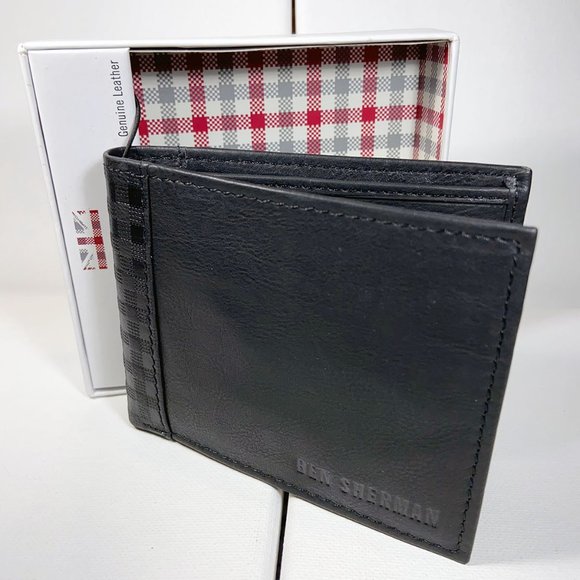 Ben Sherman | Bags | Ben Sherman Longford Black Leather Bifold Wallet ...
